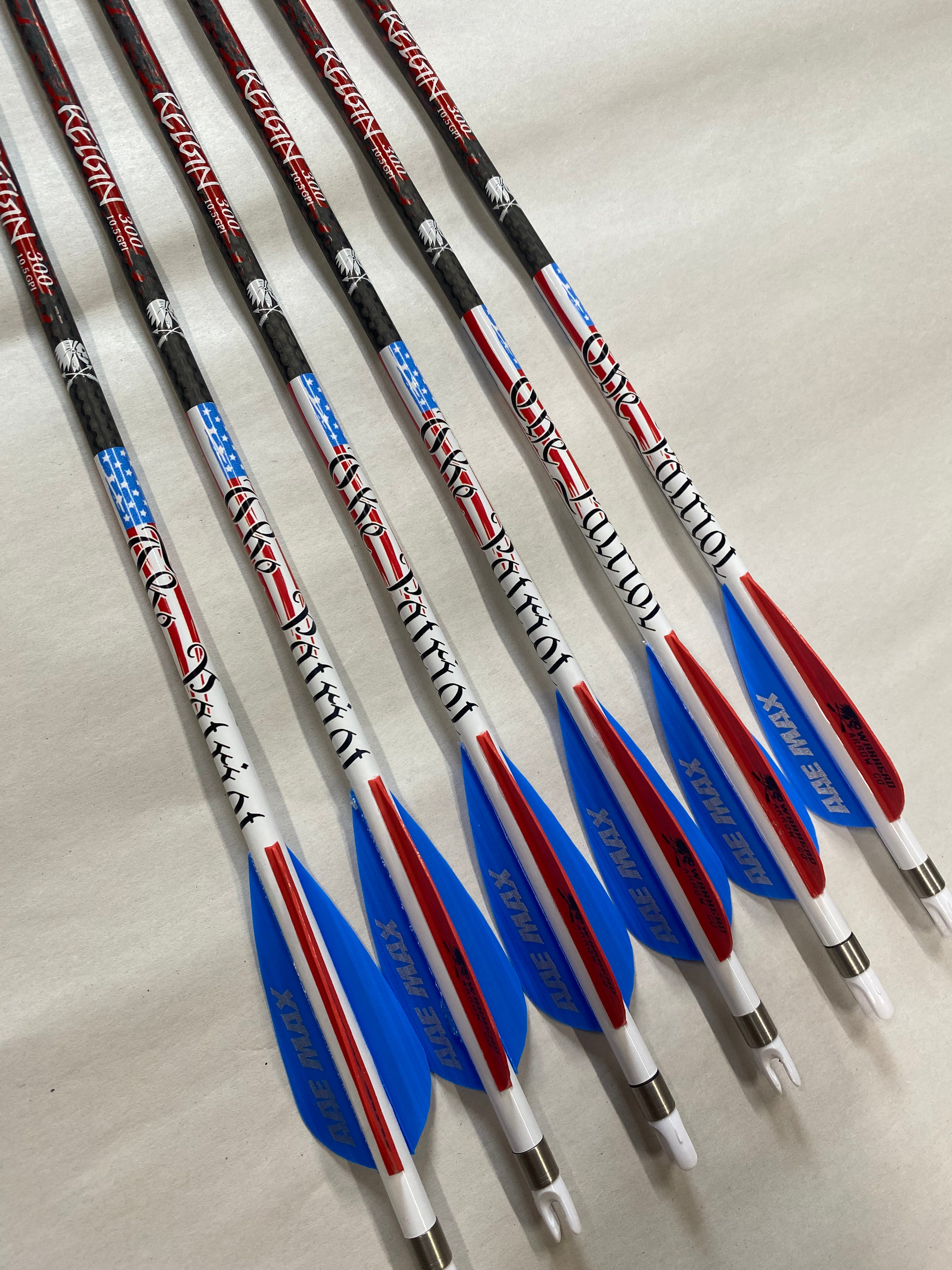 The Ryan Weaver Patriot arrows & Hero crossbow bolts – tagged "RW" – Warhead Arrow Co.