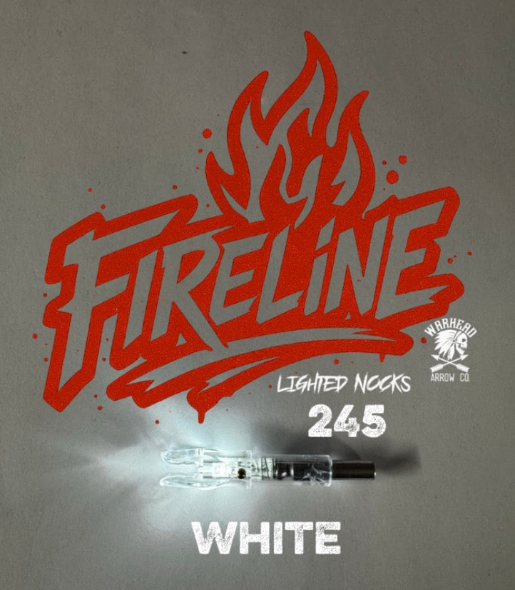 Fireline white lighted nock .245ID. – Warhead Arrow Co.